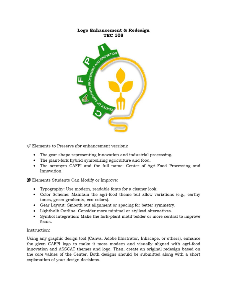 Logo Enhancement Activity | PDF