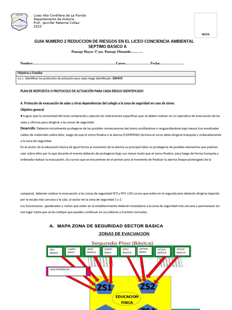Identificar Los Peligros en La Escuela2 | PDF