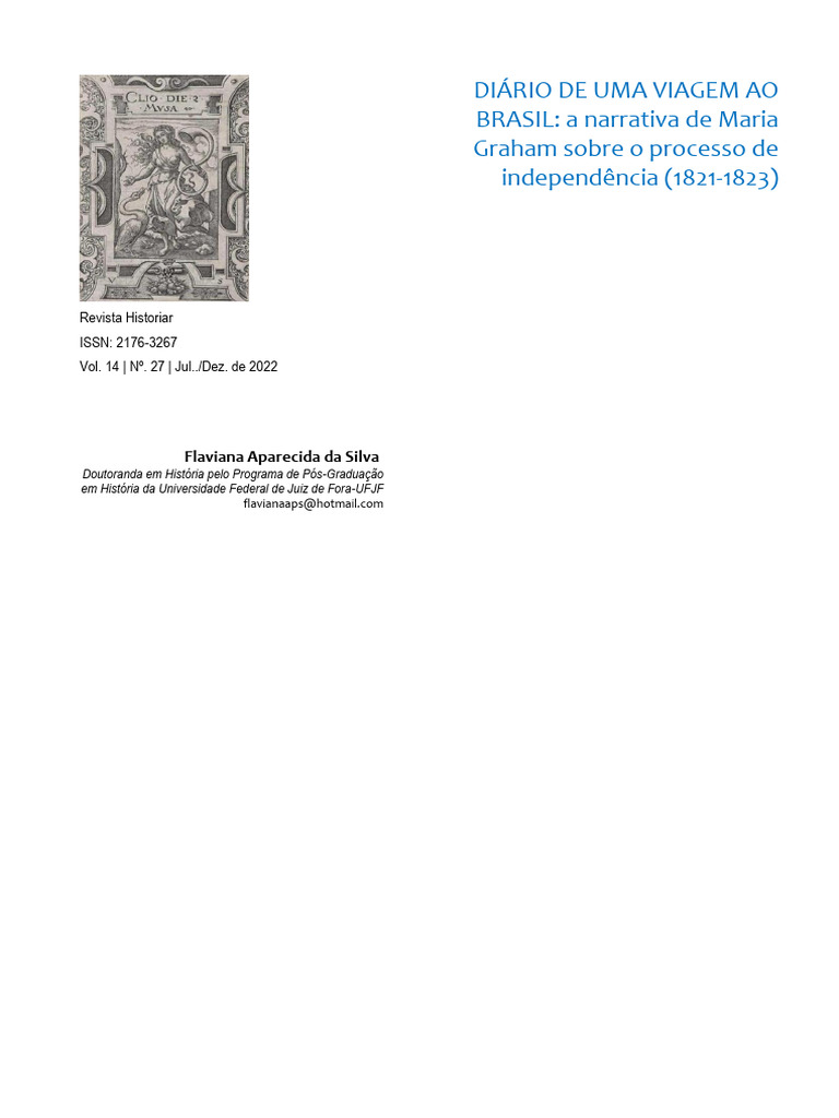 Maria Graham | PDF | Brasil | Independência