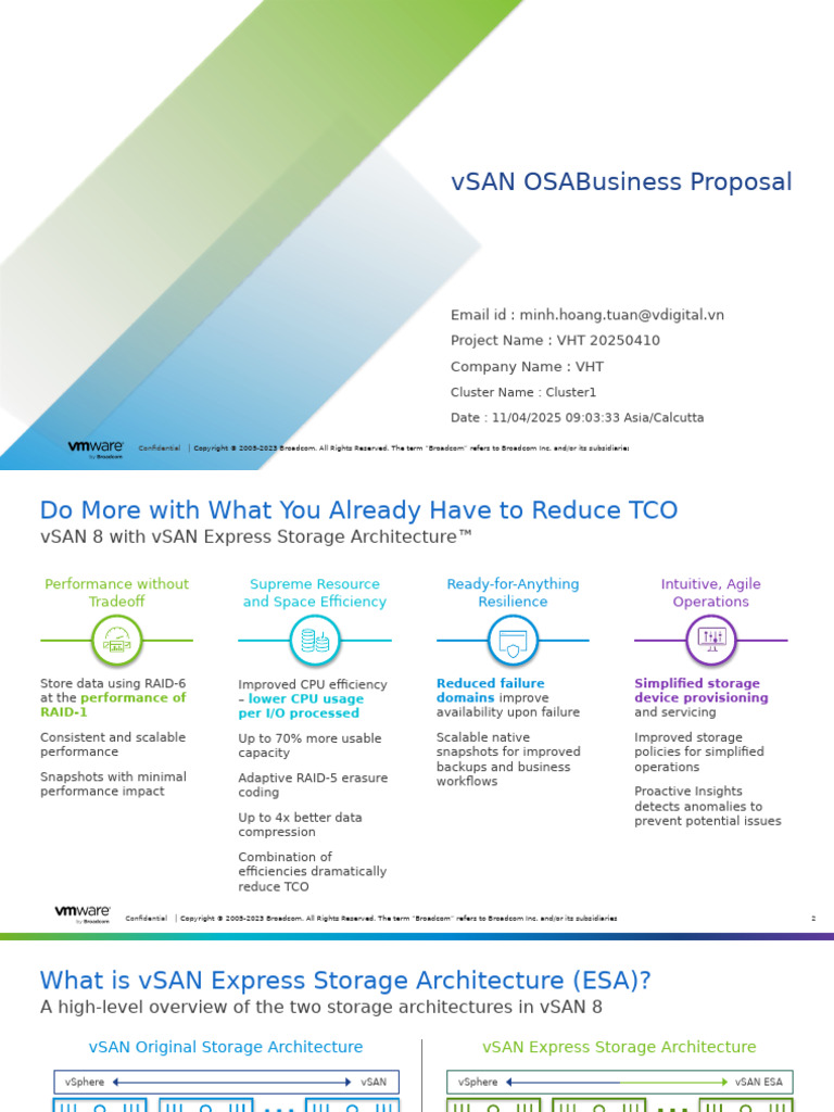 vSAN OSA Proposal - 1 | PDF | Computer Data Storage | Cache (Computing)