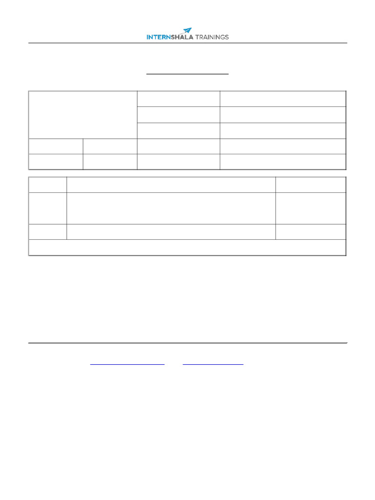 Internshala Trainings Invoice | PDF