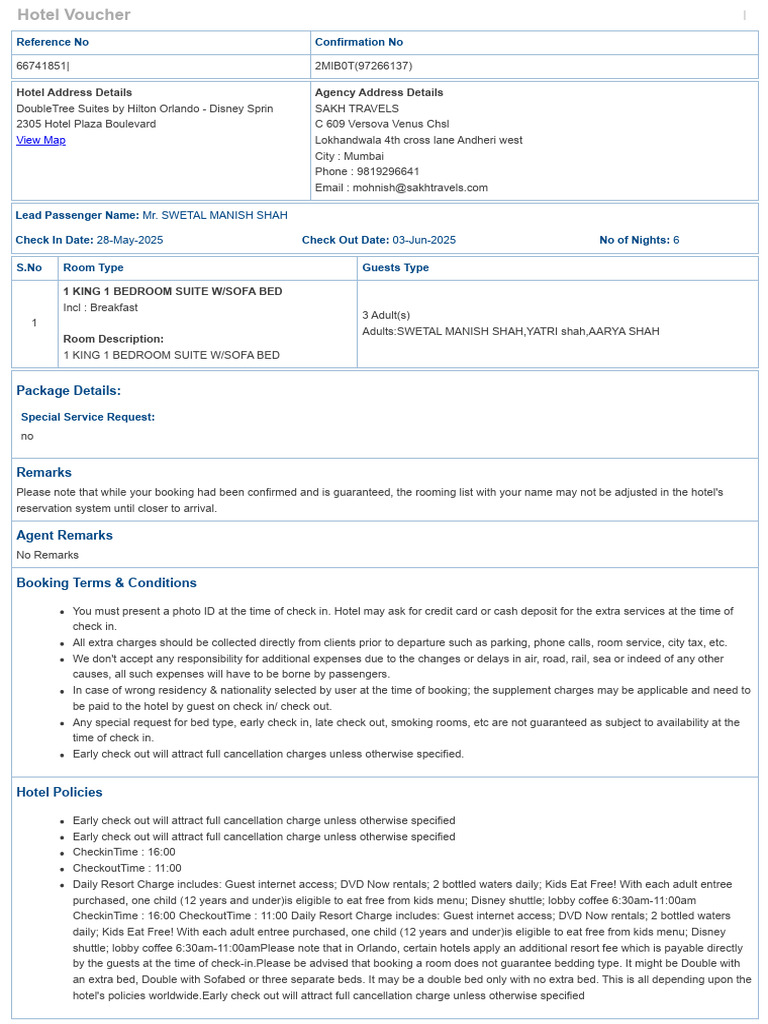 SWETAL SHAH - DoubleTree Suites by Hilton Orlando - Disney Sprin ...