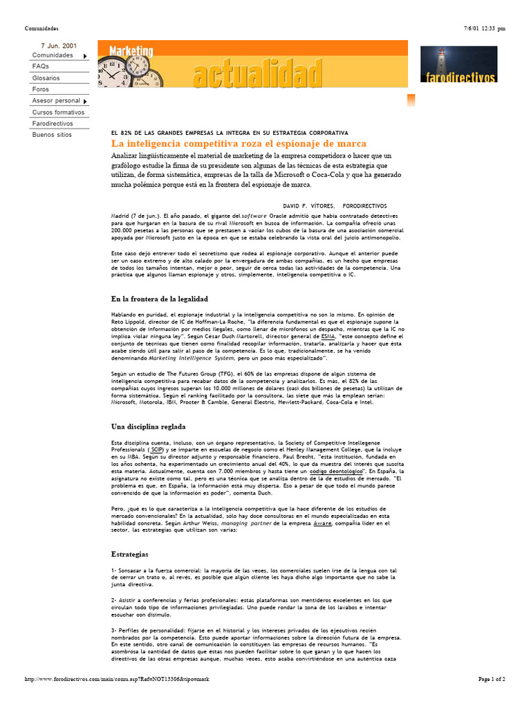 Whinsec Soa 2001 | PDF | Microsoft | Business