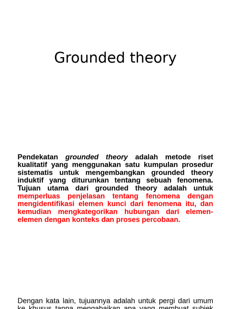 Grounded Theory | PDF