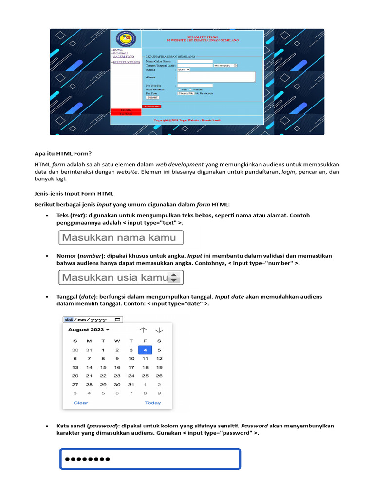 Tugas Pemrograman Web 2-latihan membuat web sederhana | PDF