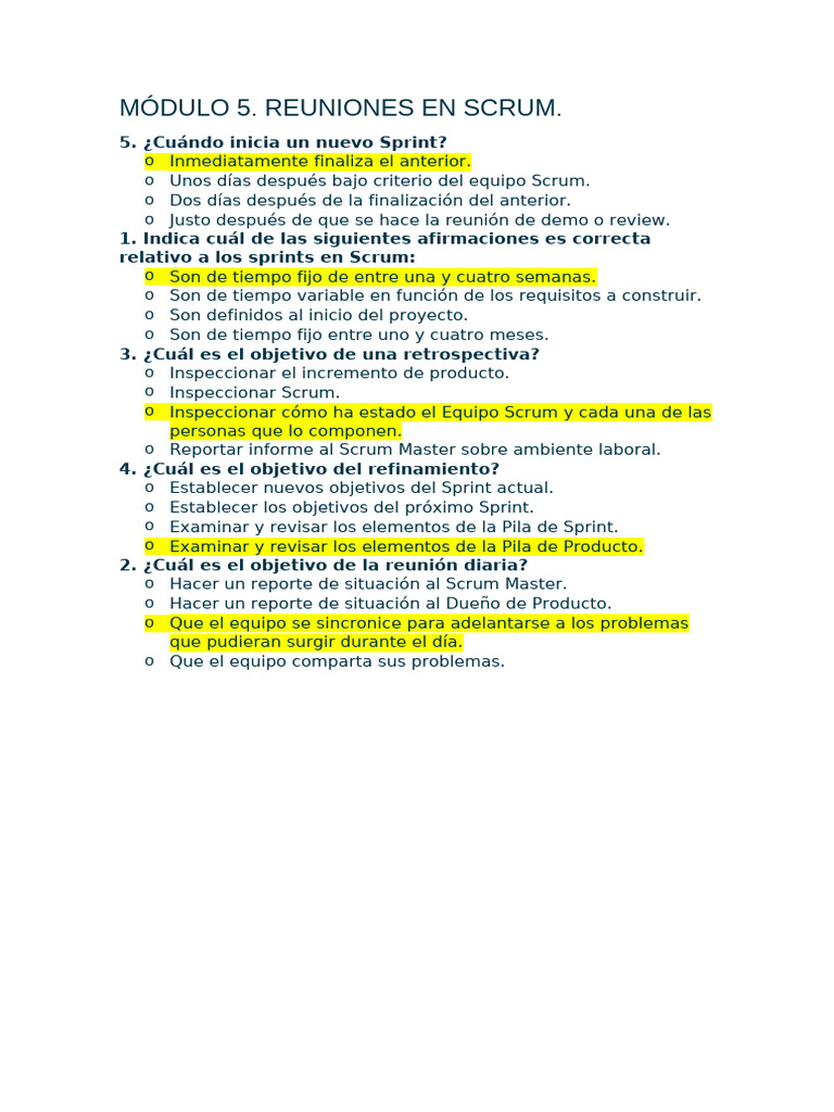 Reuniones Clave en Scrum: Guía Esencial | PDF