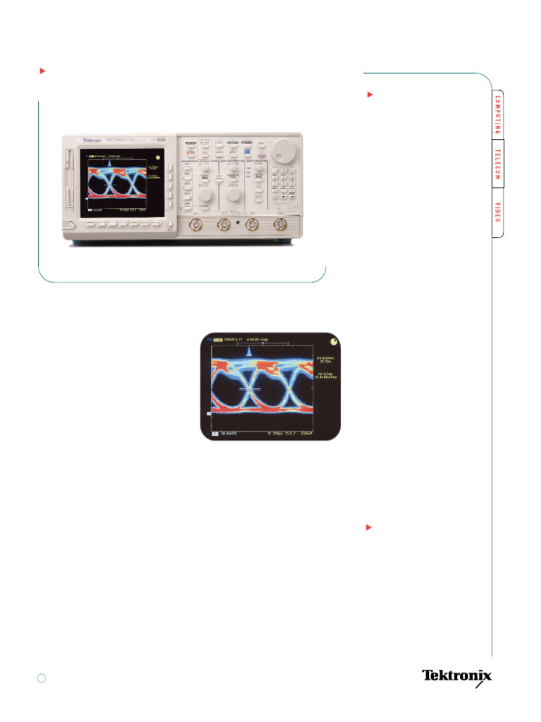 TDS700D Datasheet 55W 11336 4 | PDF | Alternating Current | Amplitude