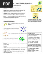 Grade 9 Chemistry: Atomic Structure Guide | PDF | Atoms | Chemical Elements