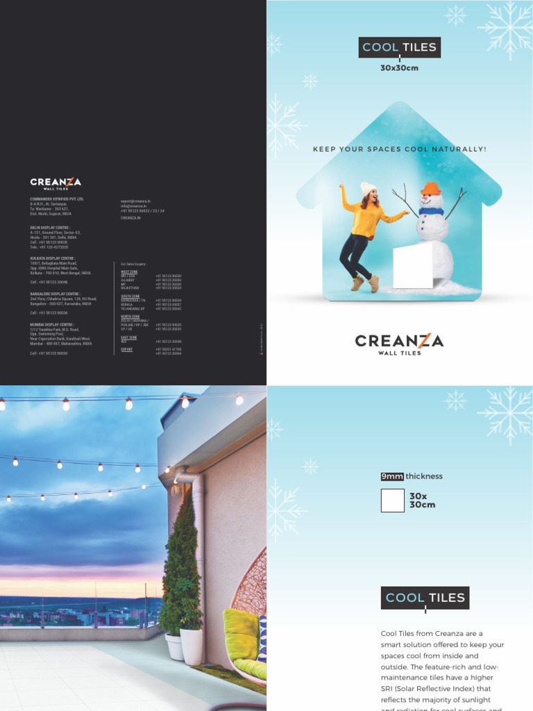 Creanza 30x30cm Cooltiles E-Catalogue Nov 21 | PDF | Tile | Physical ...