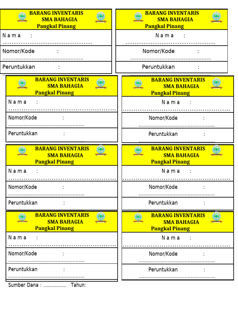 670302450-Stiker-Inventaris-Barang-SMKN-1-timpeh | PDF