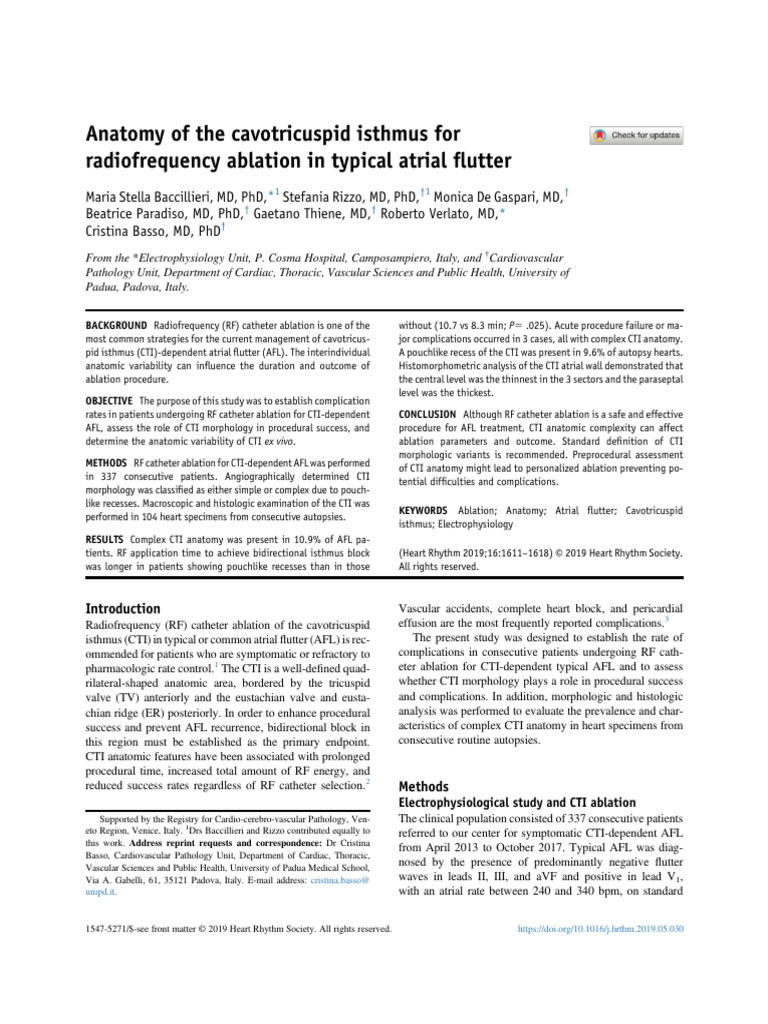CTI Anatomy For AFlutter Ablation | PDF | Heart | Coronary Circulation