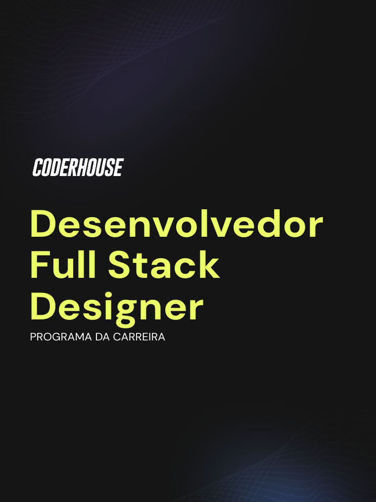 Carreira em Desenvolvimento Full Stack | PDF | Script Java | Rede ...