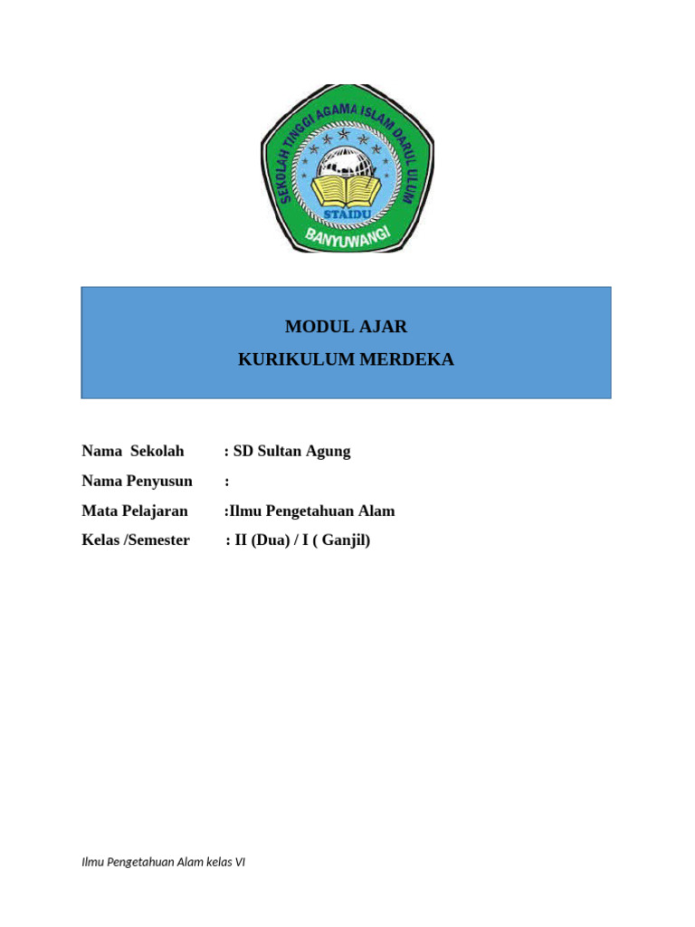 MODUL AJAR MENTAHAN | PDF