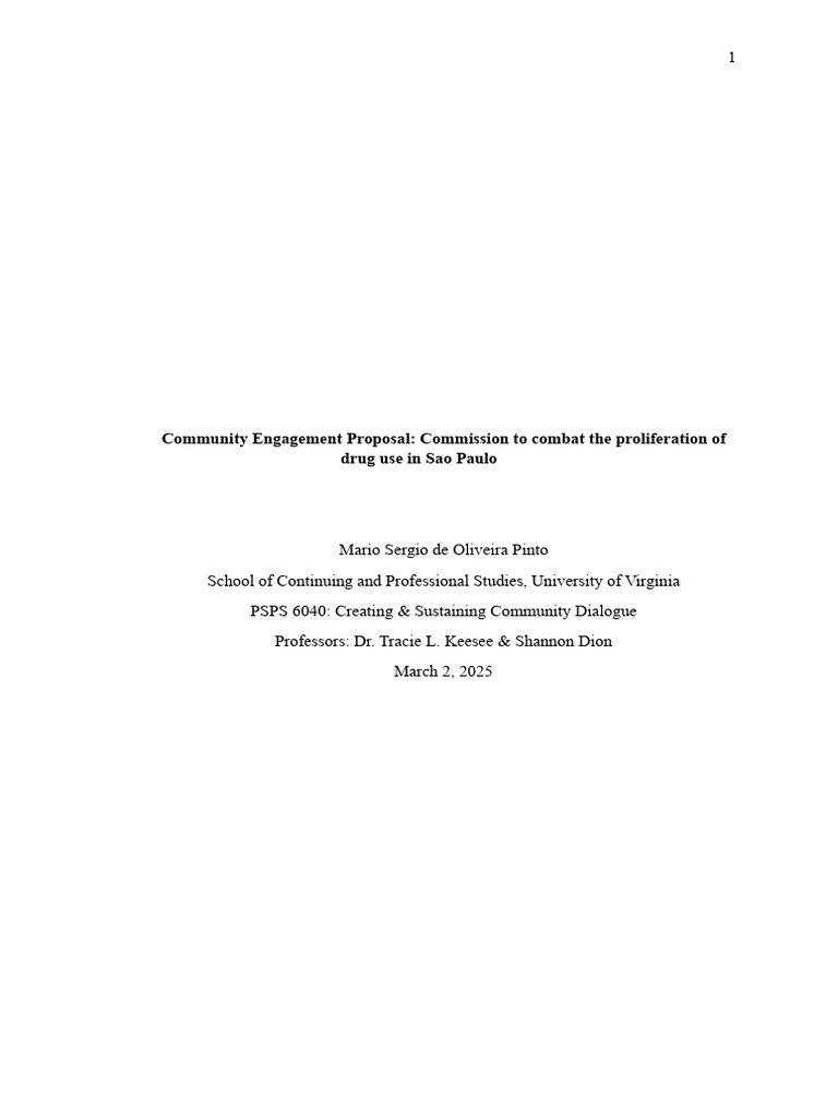 7.3 Assignment Community Engagement Proposal - Mario Sergio Pinto | PDF ...