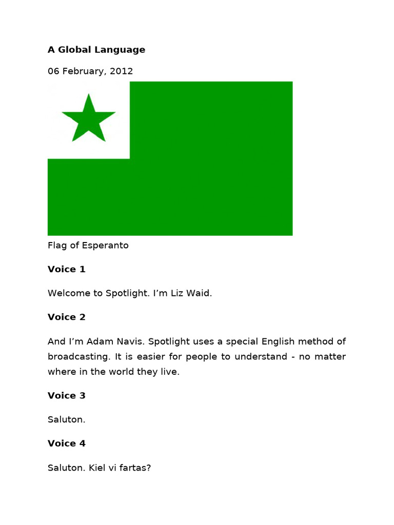 Understanding Esperanto Language | PDF | Human Communication | Languages