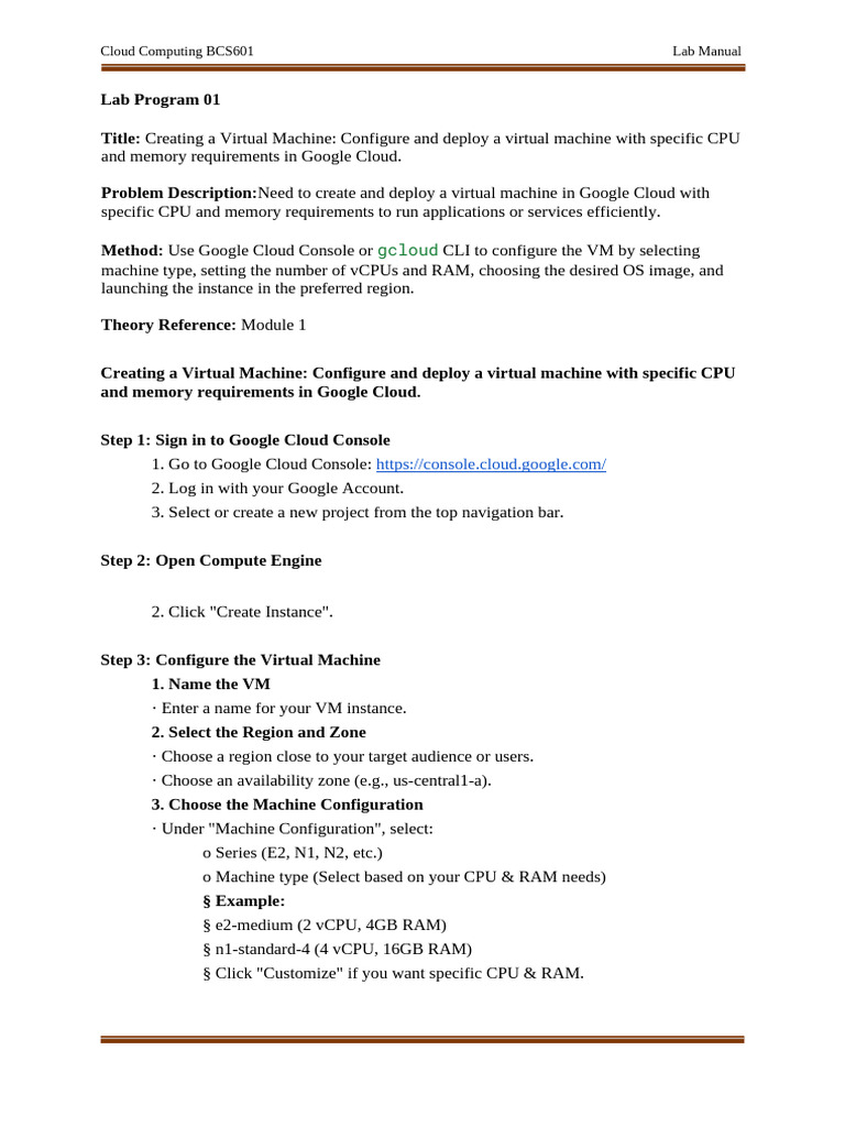 Lab Manual Cloudcomputing | PDF | Cloud Computing | My Sql
