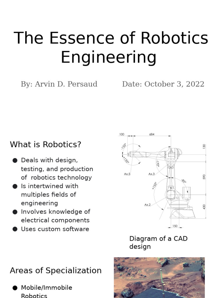 What Is The Essence of Robotics Engineering? | PDF | Robotics | Engineering