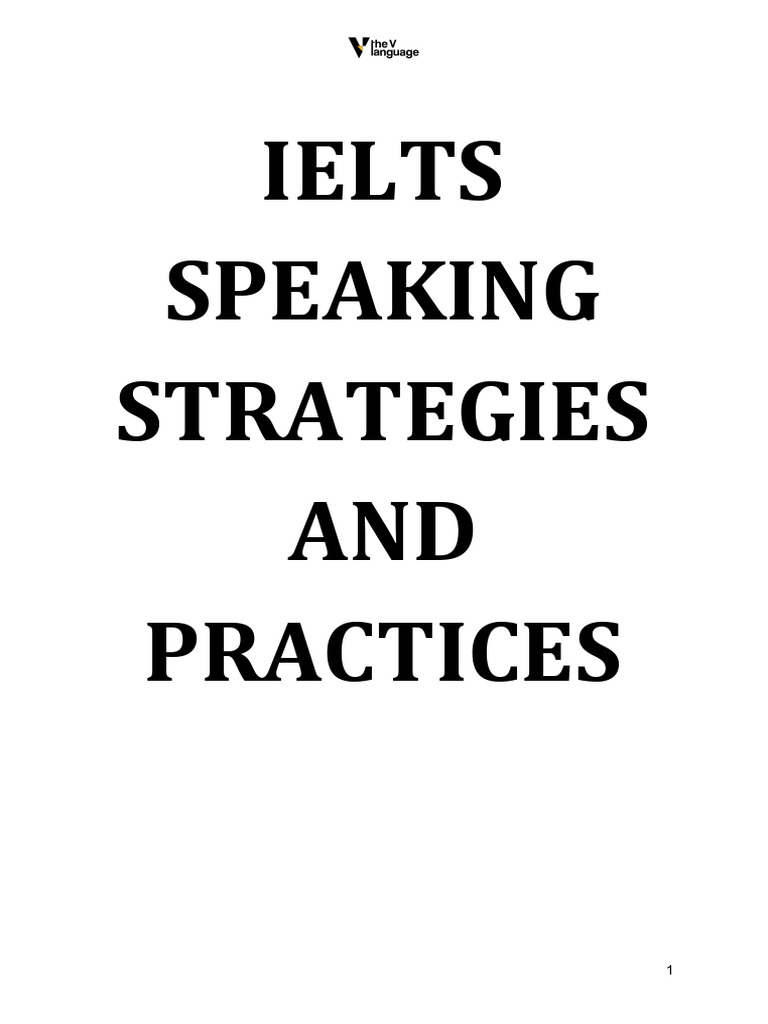 IELTS Speaking Test Strategies Guide | PDF | Advertising
