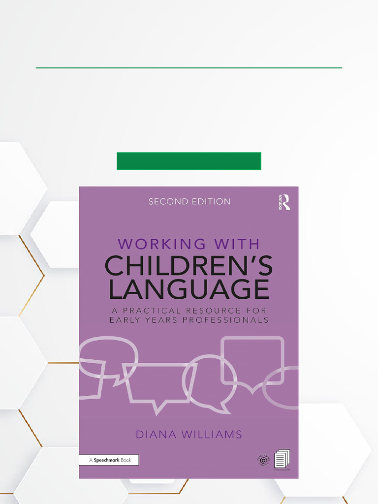 Working With Childrens Language A Practical Resource For Early Years ...