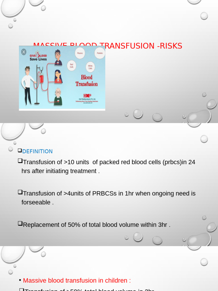 Massive Transfusion Protocol | PDF | Bleeding | Vertebrates