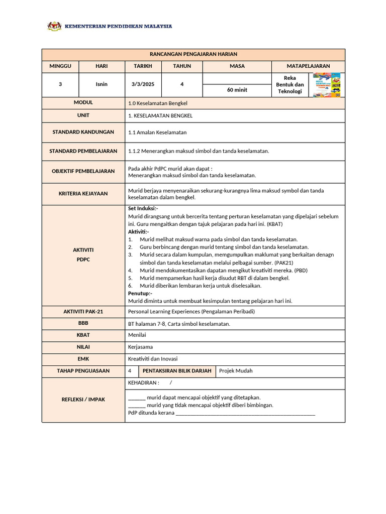 RPH RBT T4 V2 (Minggu 3) | PDF