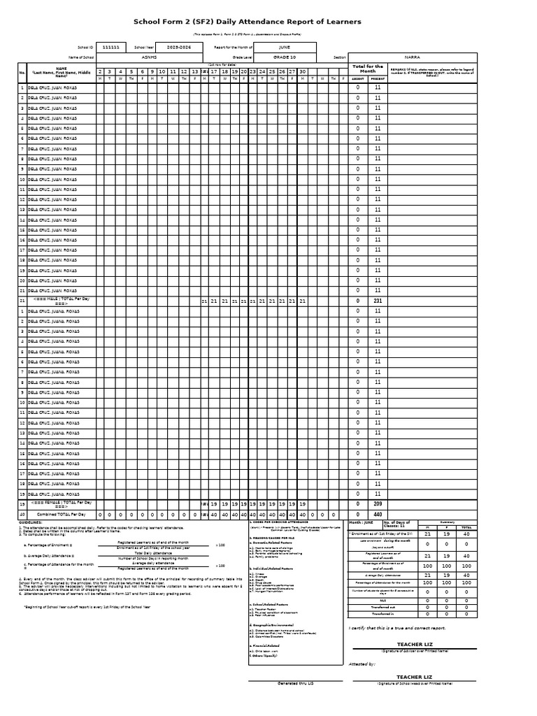 Automated Sf2 Sy 2025-2026 | PDF | Childhood | Human Development