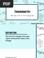 Area of Triangle: 1/2abSin(C) Worksheet | PDF | Area | Triangle