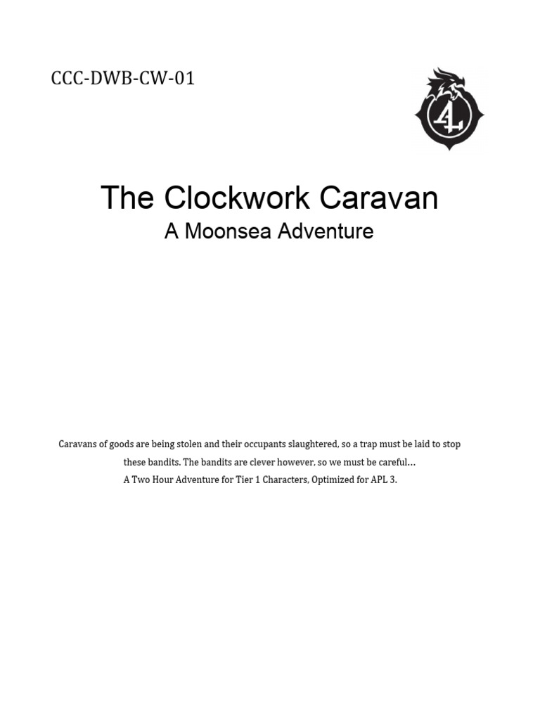 Clockwork Caravan Adventure Guide | PDF | Dungeons & Dragons | Wizards ...
