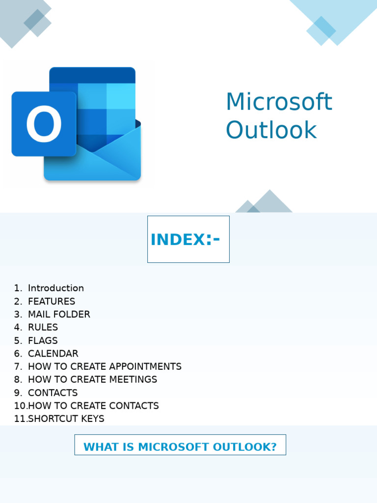 MICROSOFT OUTLOOK Presentation (Second Presentation) | PDF | Microsoft ...
