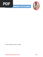 Types of Temporary Hand Stitches | PDF | Textile Arts | Sewing