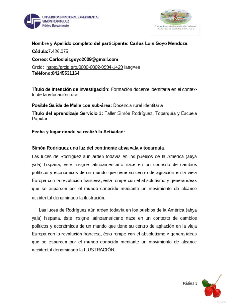 Informe Aprendizaje Servicio2023 | PDF | Adultos