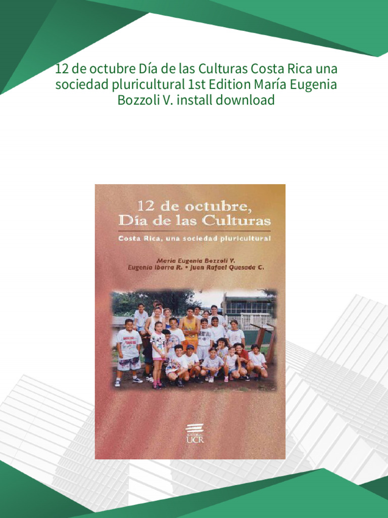 12 de octubre Día de las Culturas Costa Rica una sociedad pluricultural ...