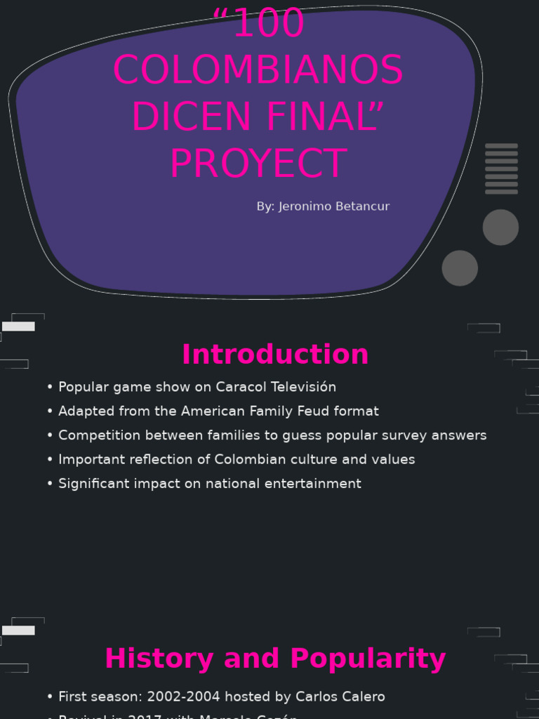 100 Colombianos Dicen | PDF | Entertainment | Human Communication