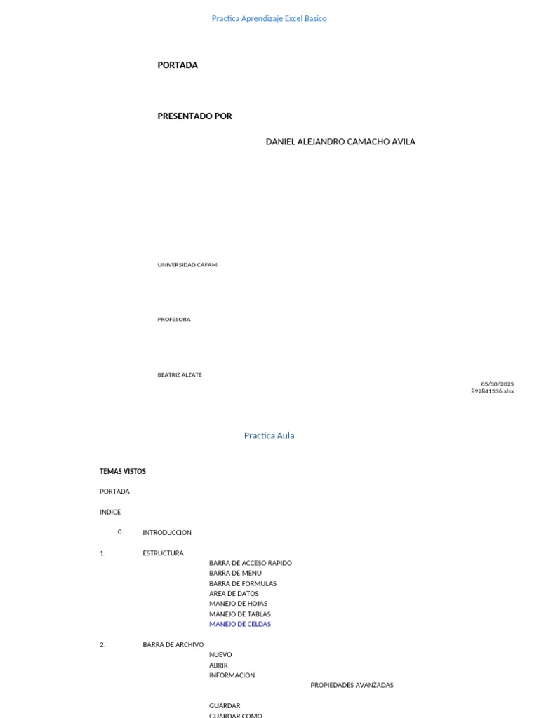 Excel Cuentas Contables | PDF | Microsoft Excel | Software