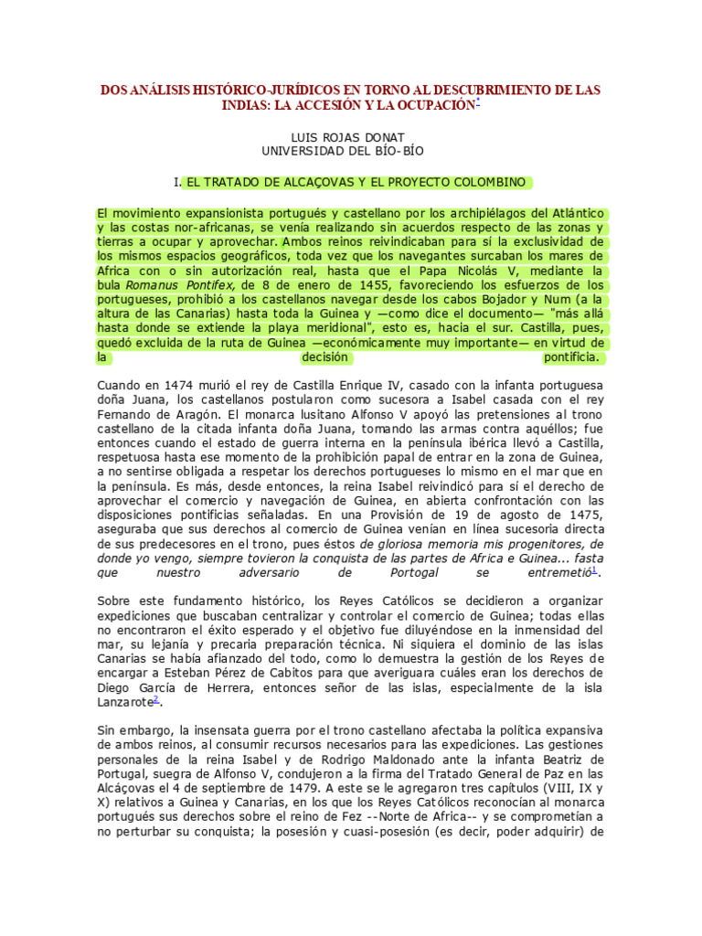 ROJAS DONAT, Luis. Dos Analisis Historicos Del Descubrimiento de ...
