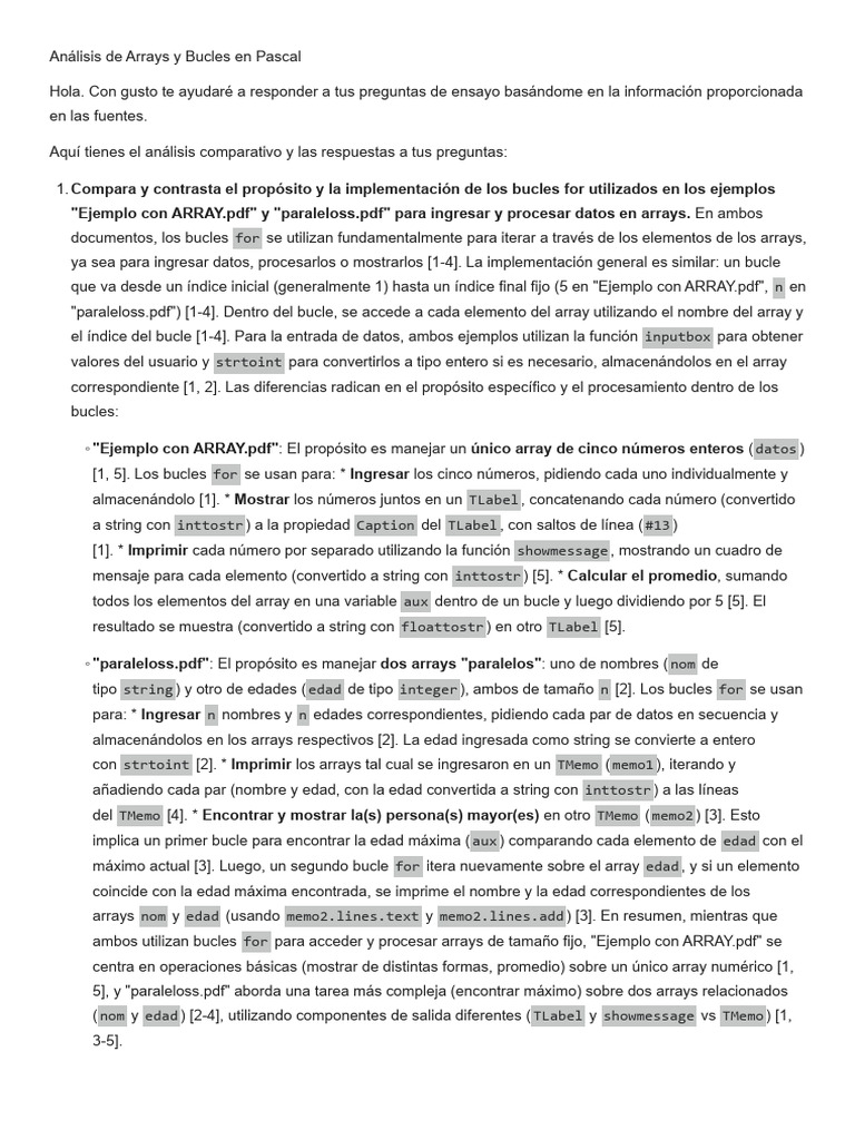 Delphi Array Operations and Average Calculation - NotebookLM4 | PDF ...