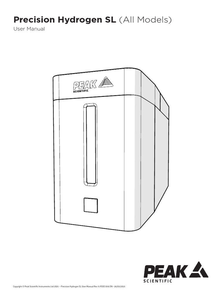 RS3516 - Precision Hydrogen SL User Manual Rev 15 RSID 3516 en | PDF ...