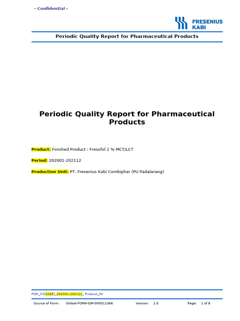 PQR Template (Not Yet Reviewed) | PDF