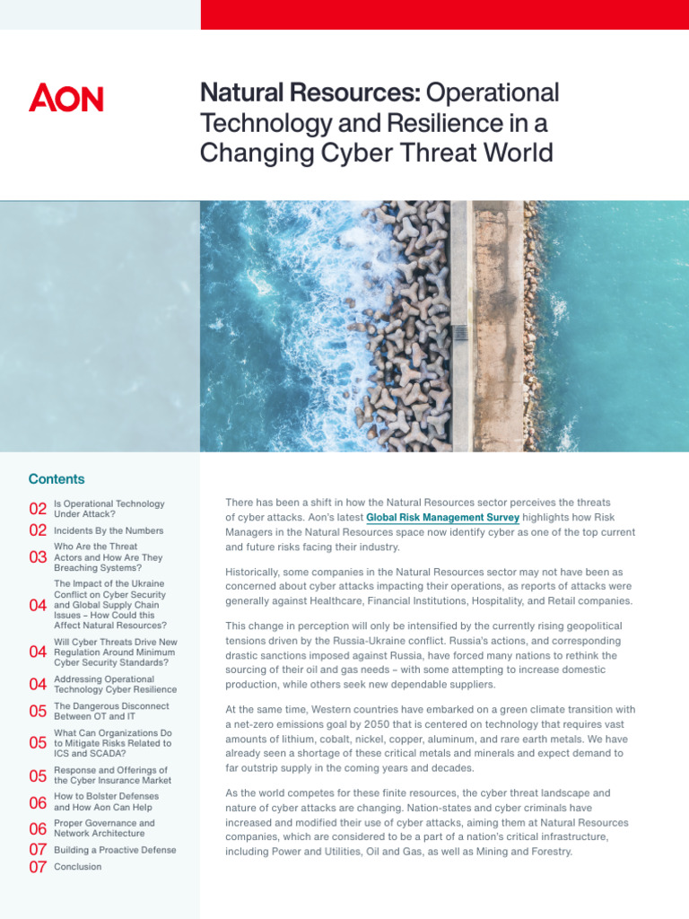 Natural Resources Operational Technology | PDF | Computer Security ...