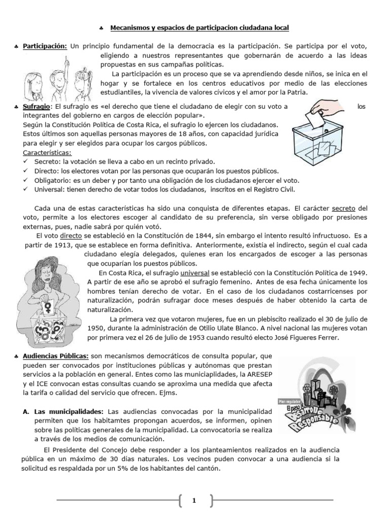 Mecanismos y Espacios de Participacion Ciudadana Local - 101634 | PDF | Votación | Elecciones