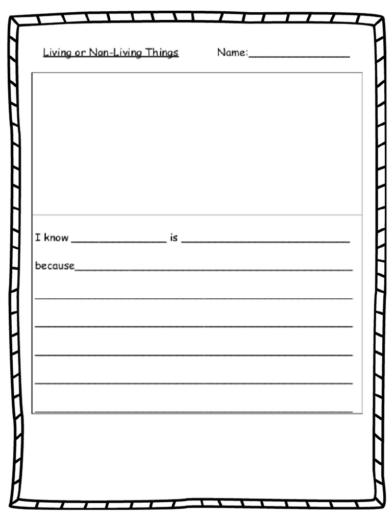 Living and Nonliving Assessment | PDF