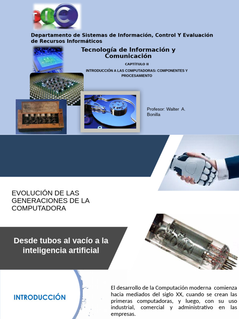 TIC - Historia Computación - D | PDF | Almacenamiento de datos de la computadora | Ingeniería ...