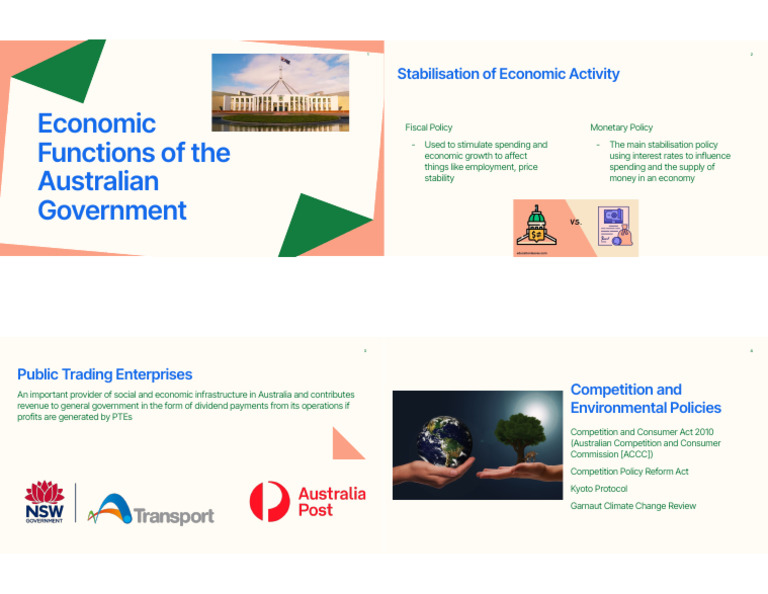 Economic Functions of The Australian Government | PDF | Fiscal Policy ...