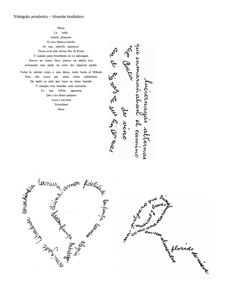 El Caligrama | PDF | Escritura | Poesía