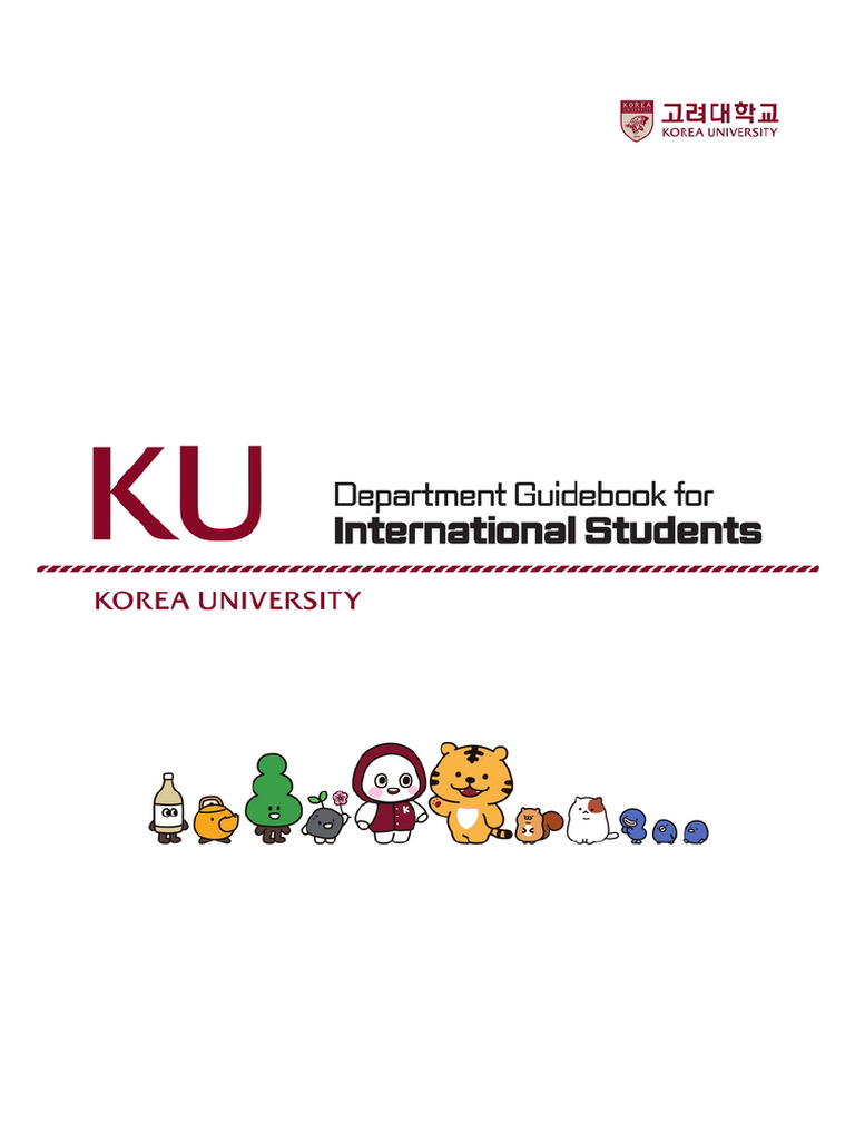 Korea University 2024 Department Guidebook For International Students | PDF