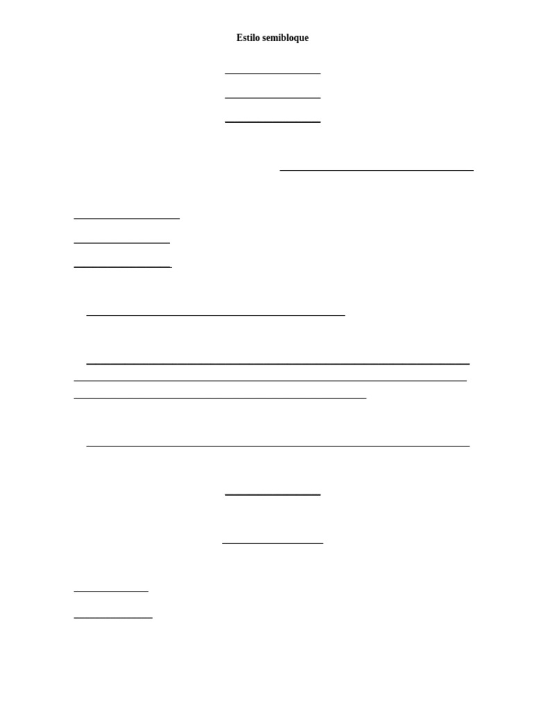 Estilo Semibloque | PDF