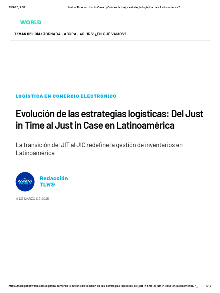 Just in Time vs. Just in Case - ¿Cuál Es La Mejor Estrategia Logística ...