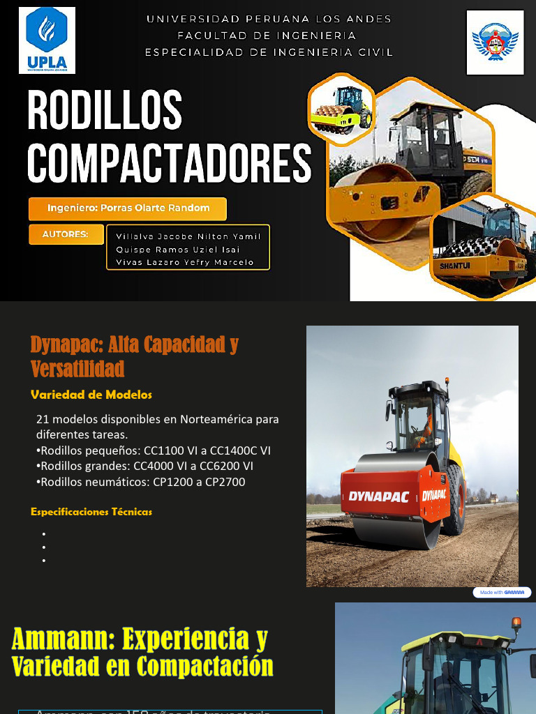 Rodillos Compactadores Marcas | PDF | Neumático