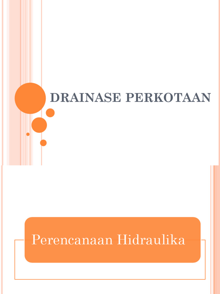 Perencanaan Hidraulika | PDF