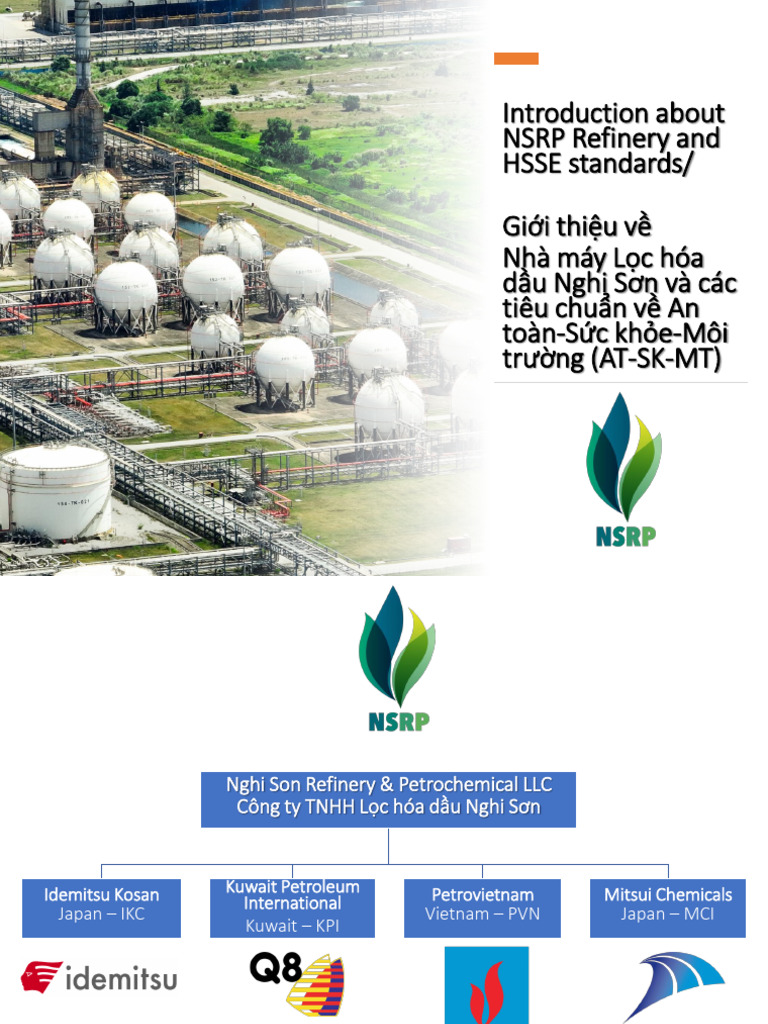 Introduction About NSRP Refinery and HSSE Standards | PDF